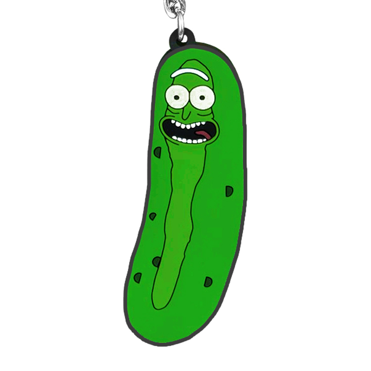 Rick and Morty Pickle Rick Keychain